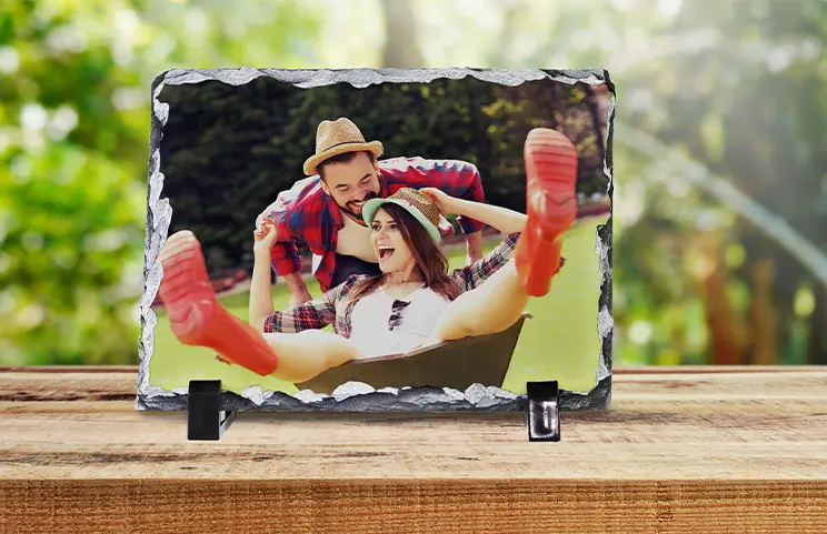 Photo Tiles on Stone Slate | Custom Gifts | Printerpix