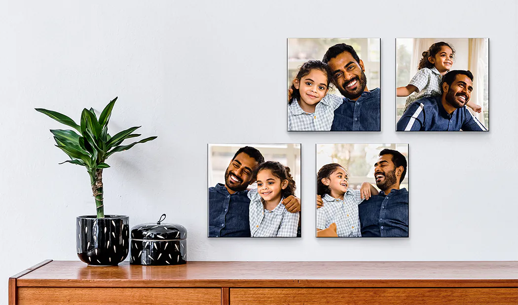 Photo Tiles | Unique Wall Art Gift for Dad | Printerpix