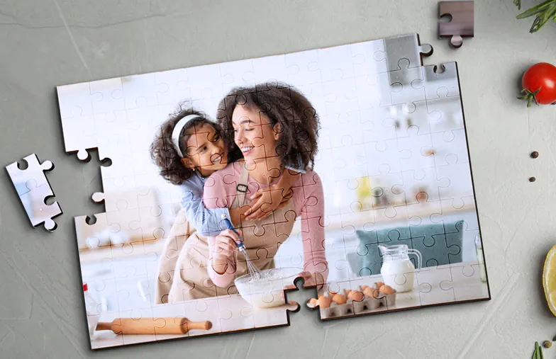 Collage Photo Puzzles - Wooden - Create Puzzles From Photos